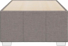 Rám postele bez matrace taupe 100 x 200 cm textil 3284815