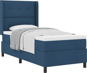 Postel s boxspringem s polštářem Modrá 200 x 80 cm textil 3341615
