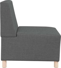 Modulová sedačka bez opěradel 2 ks Tmavě šedá textil 3399749