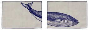 Sada 2 prostírání Madre Selva Blue Whale, 45 x 30 cm