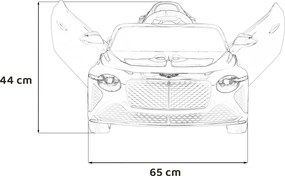 Ramiz Elektrické autíčko Bentley Bacalar pro děti +3 černé