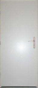 Hörmann ZK Plechové dveře 80 L, 800 × 1970 mm, pozinkované lakované, levé, bílé, plné