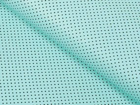 Biante Bavlněný povlak na polštář Sandra SA-053 Šedé puntíky na mintovém 45 x 45 cm