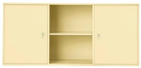 Světle žlutá nízká závěsná komoda 133x61 cm Mistral – Hammel Furniture