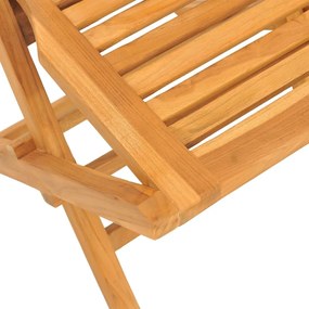 vidaXL Skládací zahradní židle 4 ks 47x63x90 cm masivní teakové dřevo [3155046]