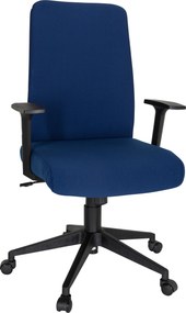 XXXLutz OTOČNÁ ŽIDLE, plochá tkanina, modrá, černá MID.YOU - Online Only kancelářské židle - 001918033602