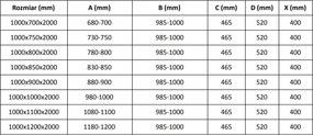 Mexen Velar, sprchový kout s posuvnými dveřmi 100 x 120 cm, 8mm sklo námraza, broušená ocel, 871-100-120-31-97