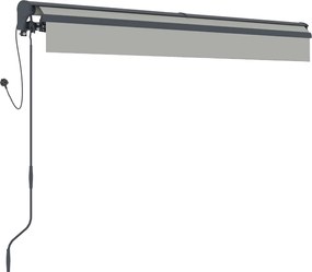 Elektrická markýza BestBerg BBSU-E295LG / 295 x 250 cm / světle šedá