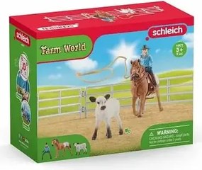 Schleich Farm World 42577 Kovbojská zábava s lasy / od 3 let