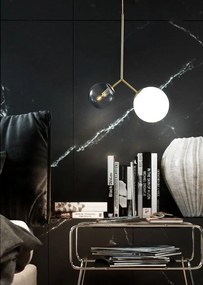 Toolight - stropní skleněná lampa E27 60W APP1013-2CP, zlatá, OSW-09482