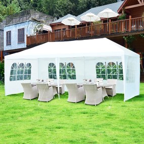 Costway Zahradní pavilon párty stan se 4 odnímatelnými bočními stěnami pavilon