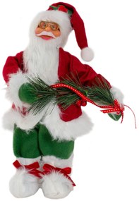 Tutumi, vánoční figurka Santa Clause 30cm 301251, bílá-červená-zelená, CHR-08900