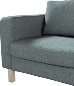 Potah na křeslo IKEA Karlstad, krátký barva modrá látka pletený vzor