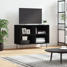 TV skříňka černá 69,5 x 30 x 50 cm kompozitní dřevo - Default Title