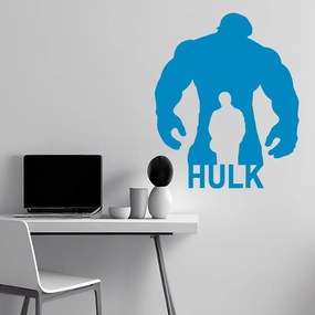 Živá Zeď Samolepka na zeď Hulk silueta Barva: černá