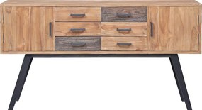 vodaXL Odkládací skříňka 110x30x75 cm masivní teak 285314