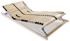 Lamelový rošt postele s 28 lamelami 7 zón 90 x 200 cm 246457