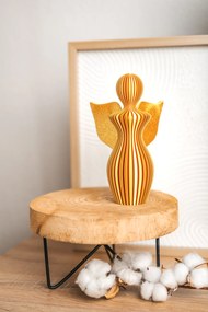 ANDĚL CARO - Designová soška ve tvaru anděla, s jemným vzorem, zlatá