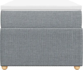 Box spring postel s matrací světle šedá 80 x 200 cm textil 3285525