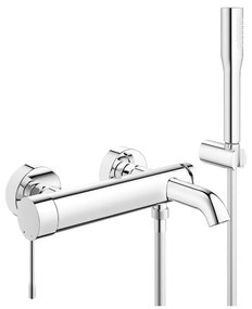 Grohe Essence New - páková nástěnná vanová baterie s příslušenstvím, chrom 33628001