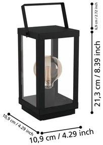 Eglo 43623 - Stolní lampa BRADFORD 1xE27/60W/230V