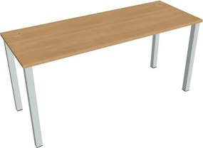 Kancelářský pracovní stůl Hobis UE 1600, deskaakát, bílá RAL 9016