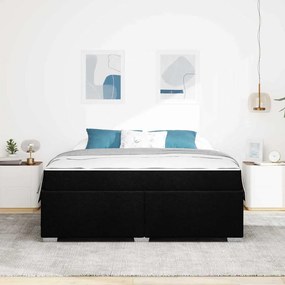 Rám postele s matrací Černá 180 x 200 cm textil 3399203