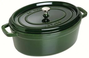Staub Oválný litinový hrnec s poklicí Cocotte, bazalková, 29 cm / 4,2 l 1102985