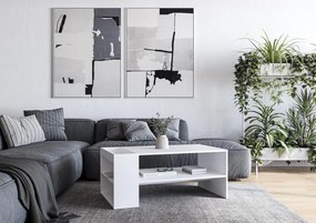 Konfereční stolek MURCIA 100 cm bílý