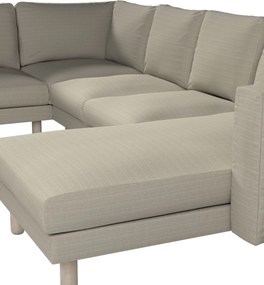 Potah na pohovku IKEA Norsborg rohová, 5-místná se šezlongem barva béžová látka pletený vzor