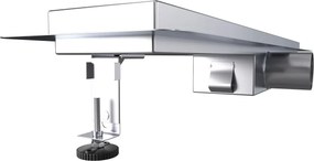W-DRAINWELL 100 Chrom Odtokový podlahový žlab, vlnky