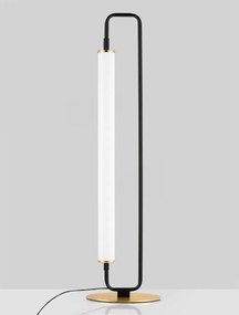 Bílá/matně černá kovová LED stolní lampa (výška 68 cm) Wetro – Nova Luce
