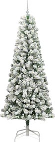 Umělý Skládací Vánoční Strom 300 LED Zelená a bílá 240 cm 3395616