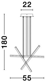 LED lustr Lior