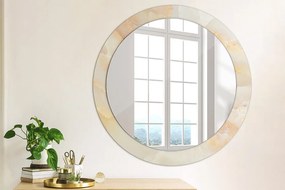 Kulaté zrcadlo s dekorem Mramor onyx fi 80 cm