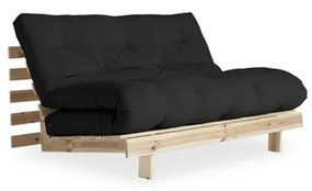 sofa ROOT by Karup - 140*200 cm raw (bezbarvé) + futon dark grey 734