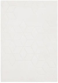 Koberce Breno Kusový koberec VEGAS UNI C1/WWW, Bílá, 120 x 170 cm