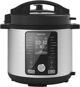 SENCOR SPR 6600SS-CZE2 / Elektrický tlakový hrnec / 1000W / 17 program