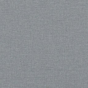 Postel s boxspringem s čelo Světle šedá 140 x 200 cm textil 3341896