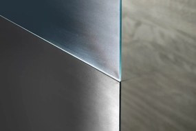 Aqualine Sapho, WALK-IN stěna k instalaci na zeď se vzpěrou, jednodílná, 700 mm, matné sklo