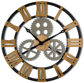 Unikátní nástěnné hodiny v industriálním stylu 80 cm