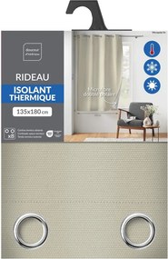 Béžový termo/dimout závěs z mikrovlákna 135x180 cm Micropolar – douceur d'intérieur