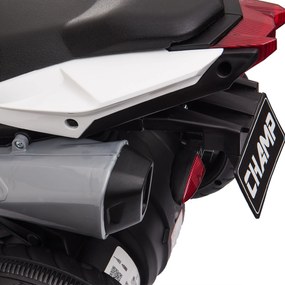 HOMCOM Dětská elektrická motorka 6V dětská motorka elektrické vozidlo s hudebním světlometem pro děti 3-5 let plast kov černá červená 3kmh | Aosom.de