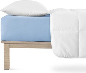 Napínací prostěradlo jersey s elastanem modré 90 x 200 cm