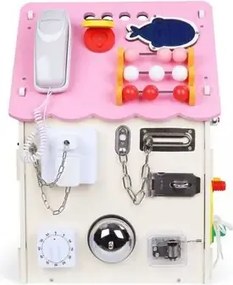 2Kids Toys Activity board Domeček růžový / od 3 let