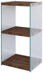Designový regál Dalida 80 cm vzor ořech - skladem