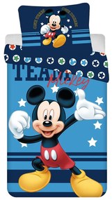 Bavlněné dětské povlečení na jednolůžko 140x200 cm Mickey Team – Jerry Fabrics
