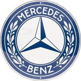 Postershop Plechová cedule: Mercedes-Benz - Logo- 35x35 cm