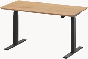 Ručně vyrobený výškově nastavitelný psací stůl's dřevěnou deskou Pro