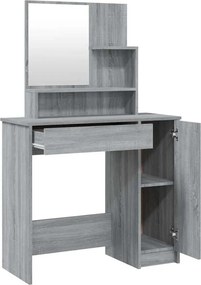 Toaletní stolek sada šedý sonoma 86,5 x 35 x 136 cm 3114153